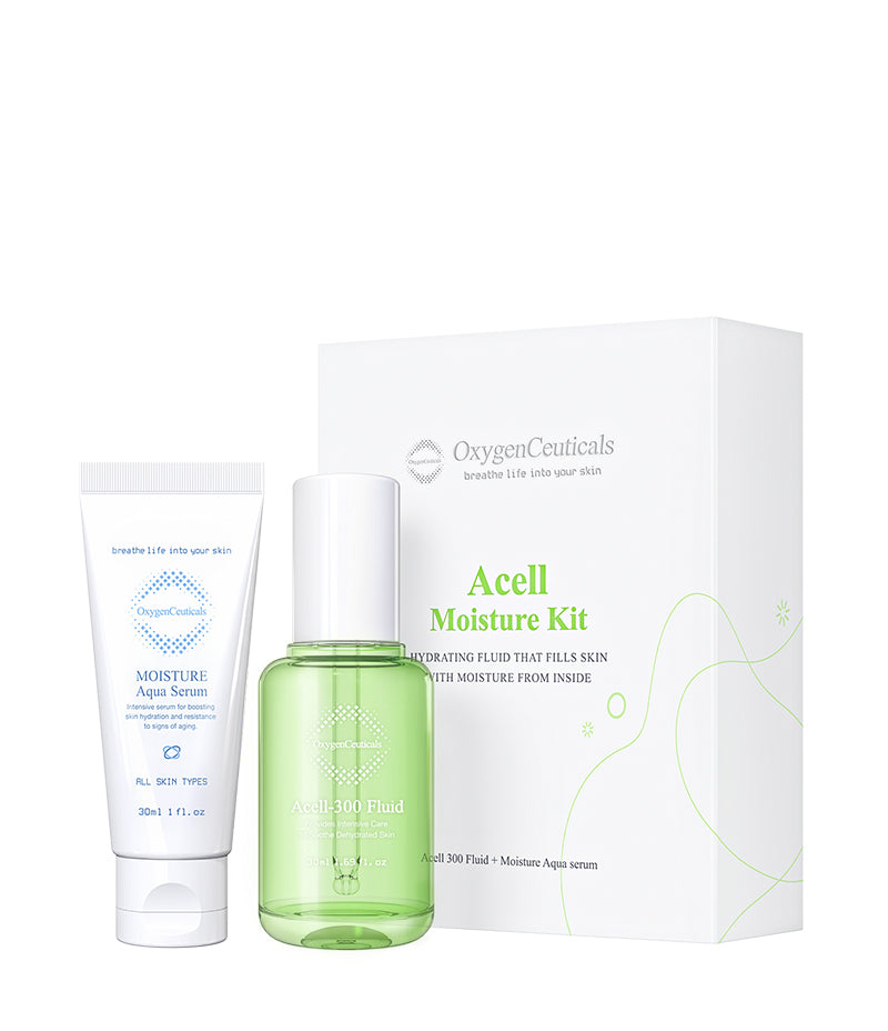 [OxygenCeuticals] Acell Moisture Kit - Hyaluronic acid serum and Oil ...